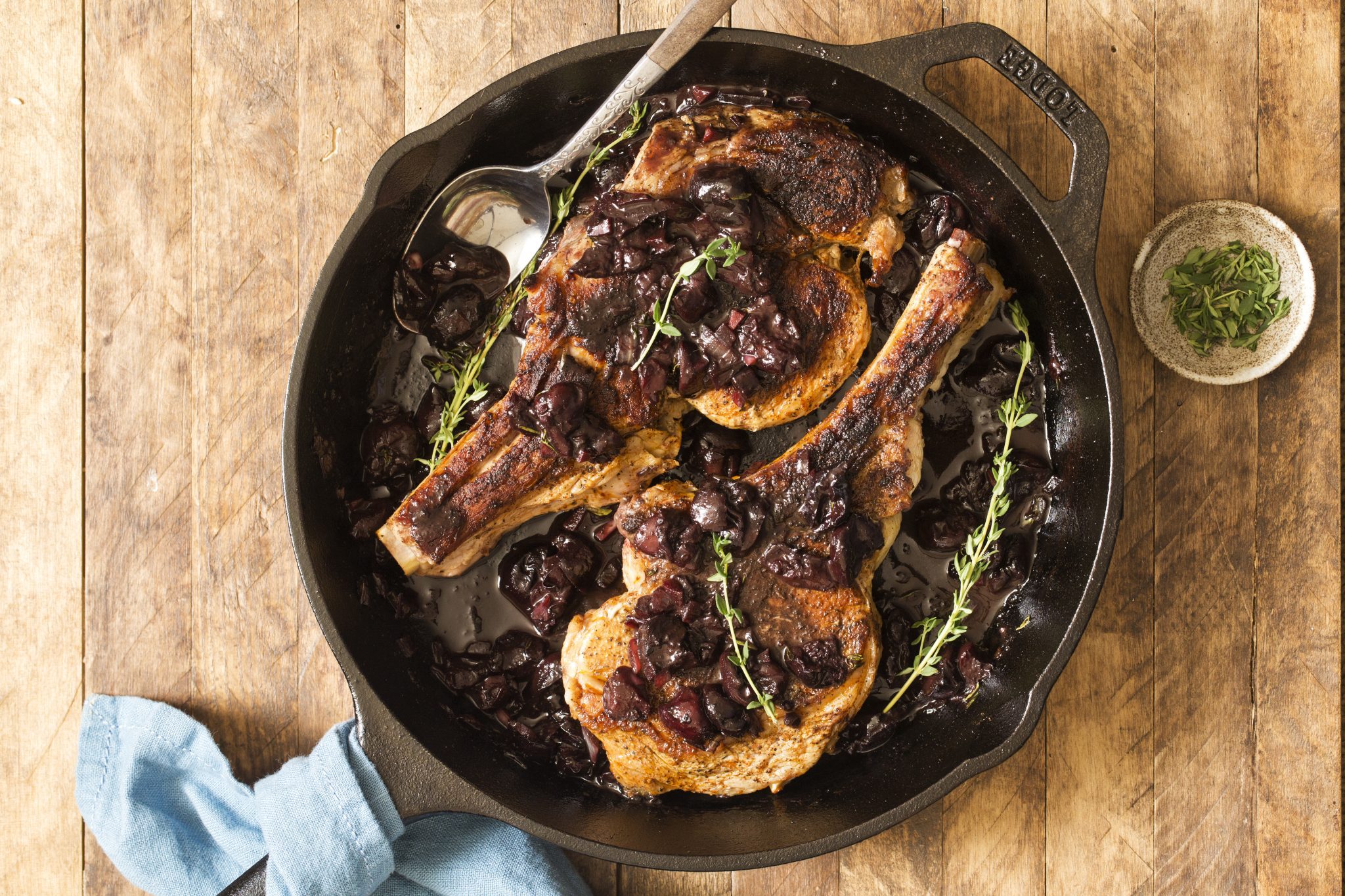 Veal Chops with Red Wine Cherry Sauce - Veal – Discover Delicious